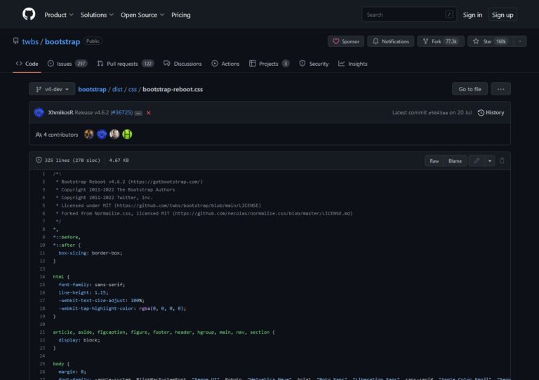 reboot.css（リブートCSS） – GitHub とは | ウェブクマさん！